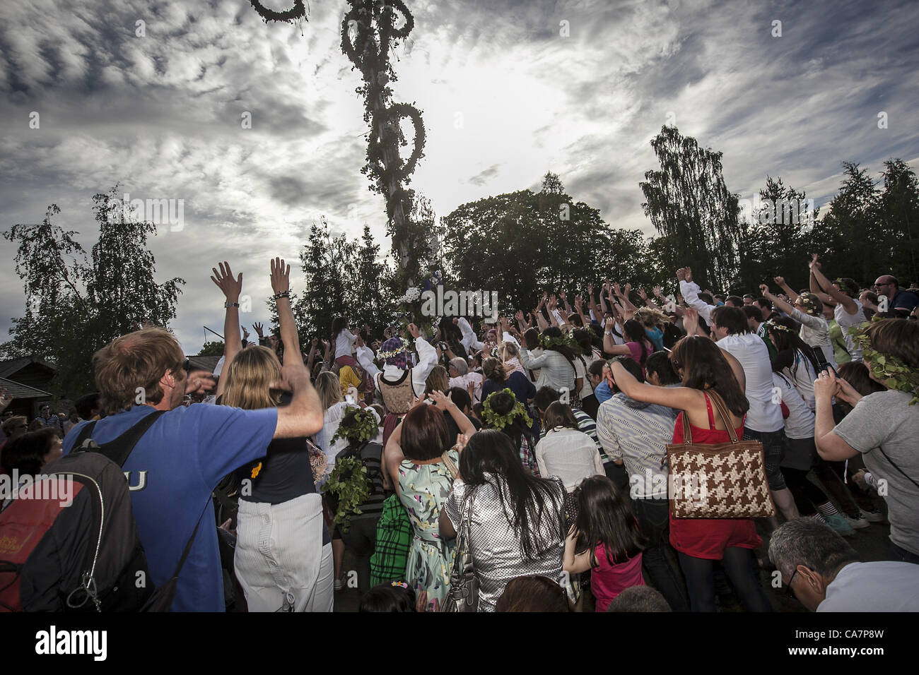 June 22, 2012 - Stockholm, Stockholm, Sweden - Swedes perform a popular ...