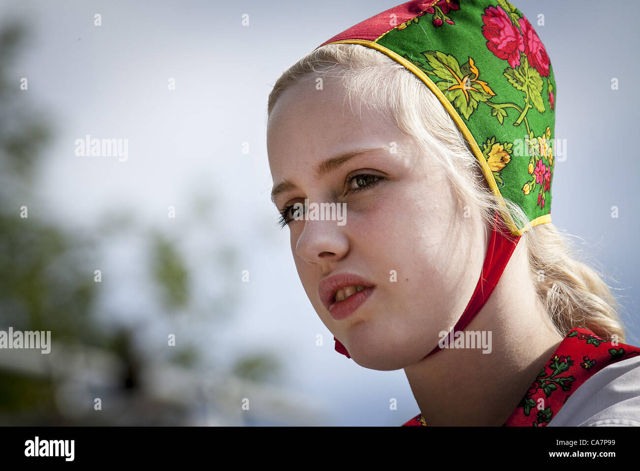 Dance around maypole traditional costume hi-res stock photography and ...