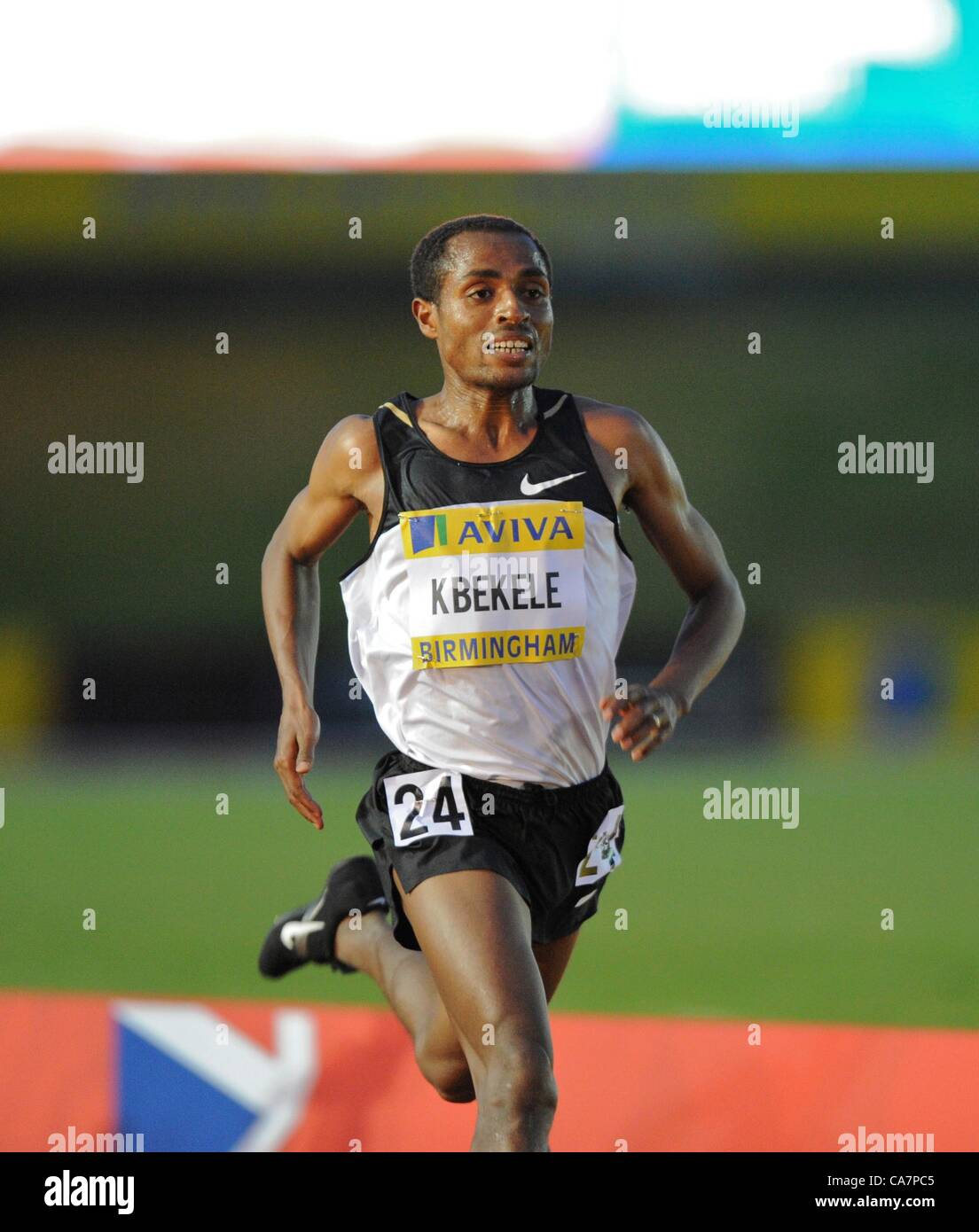 22.06.2012 Birmingham, ENGLAND : Mens 10,000 metres Final, Kenenisa ...