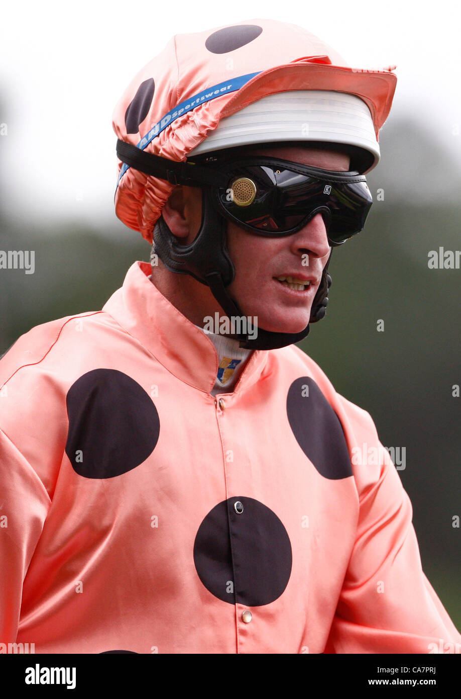 23.06.2012 Ascot, Windsor, ENGLAND, UK: Jockey Luke Nolan on Black ...