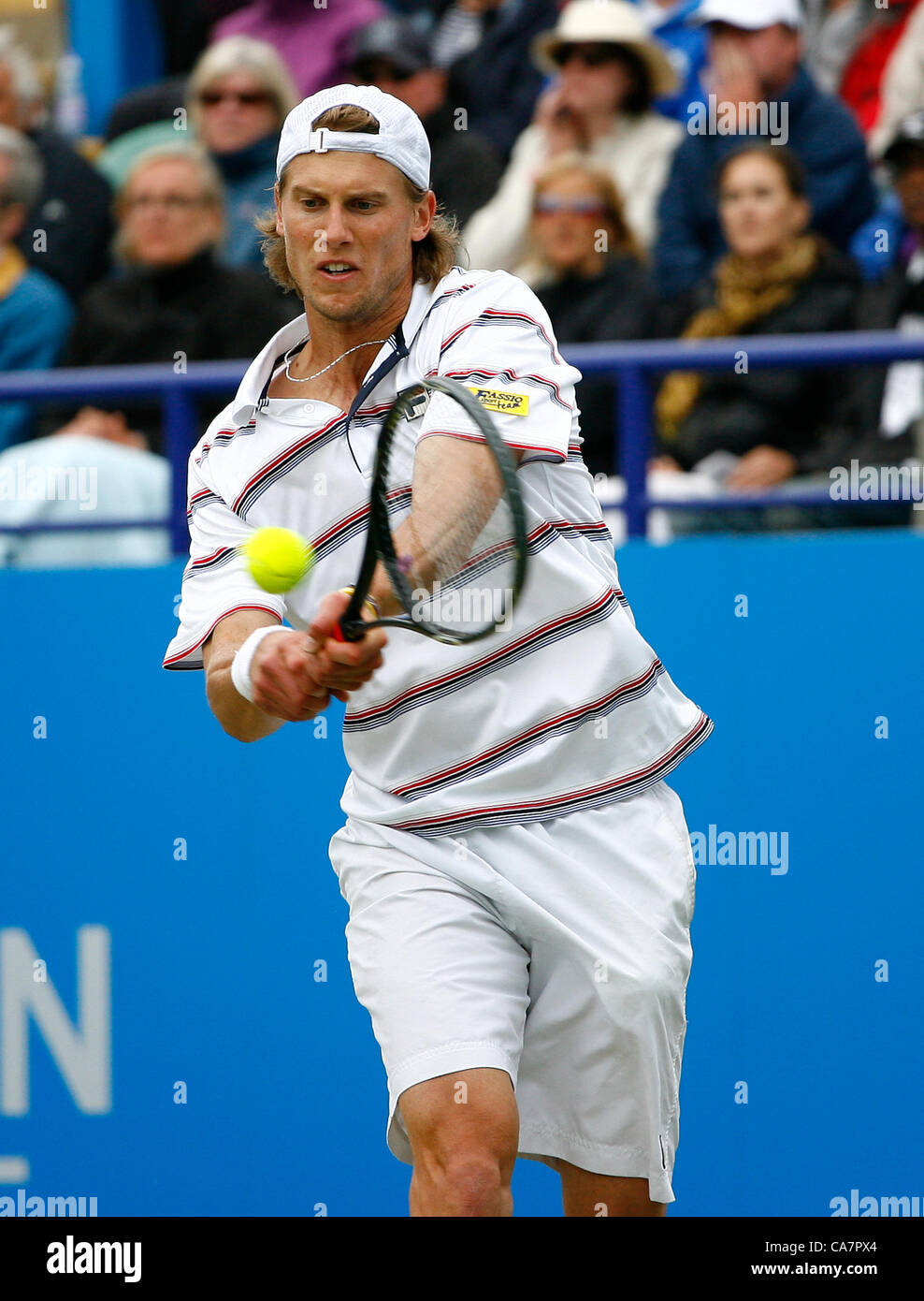 23.06.12 Devonshire Park, Eastbourne, ENGLAND: Andy Roddick (USA) def ...