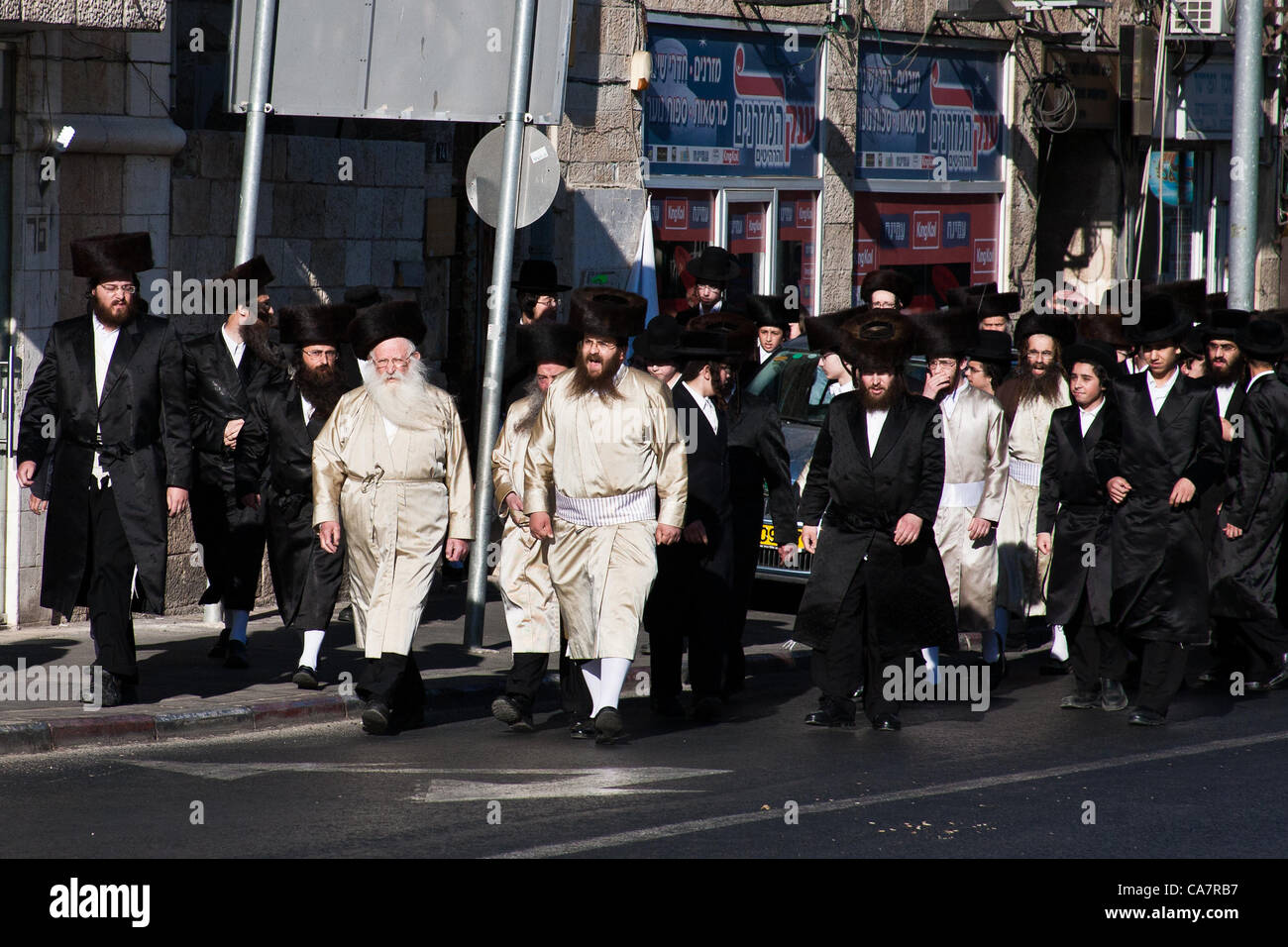 Ultra-Orthodox Haredim riot along Haneviim, The Prophets' Road, in an ...