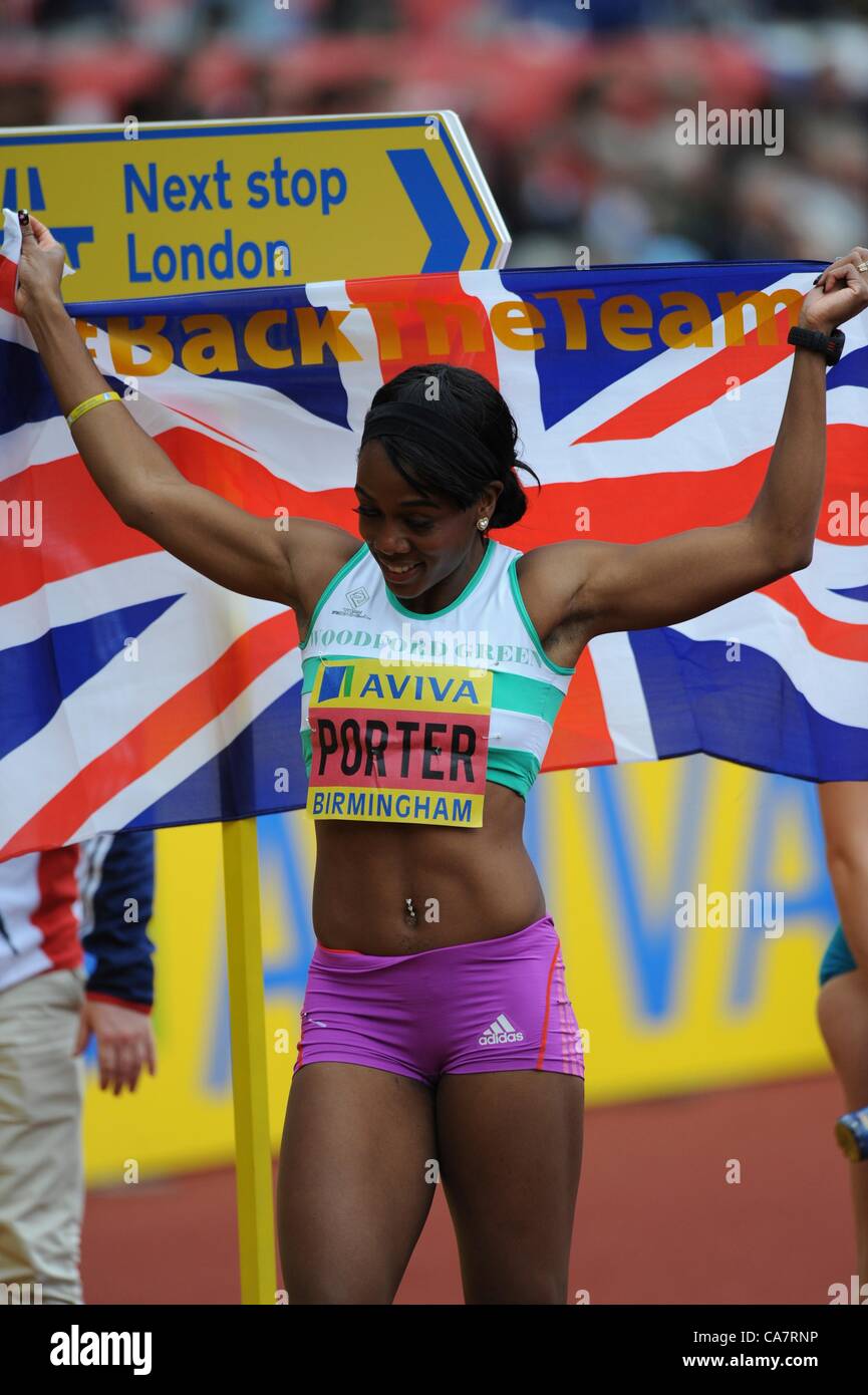 23.06.2012 Birmingham ENGLAND Tiffany Porter makes the Olympic team at ...