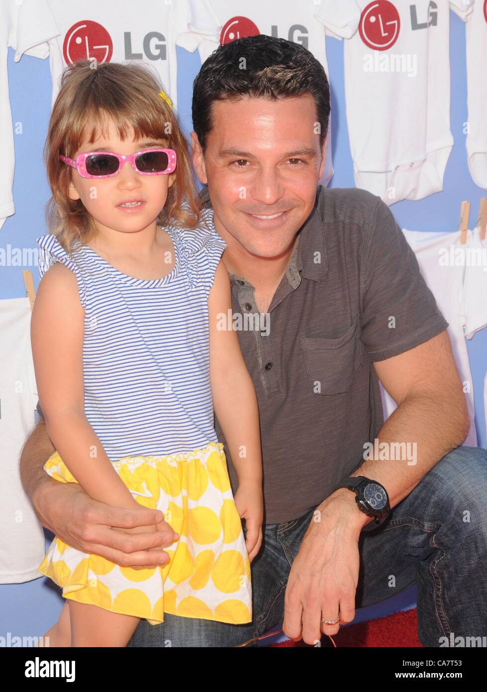 David Allen Basch, Daughter at arrivals for LG Electronics TurboWash ...