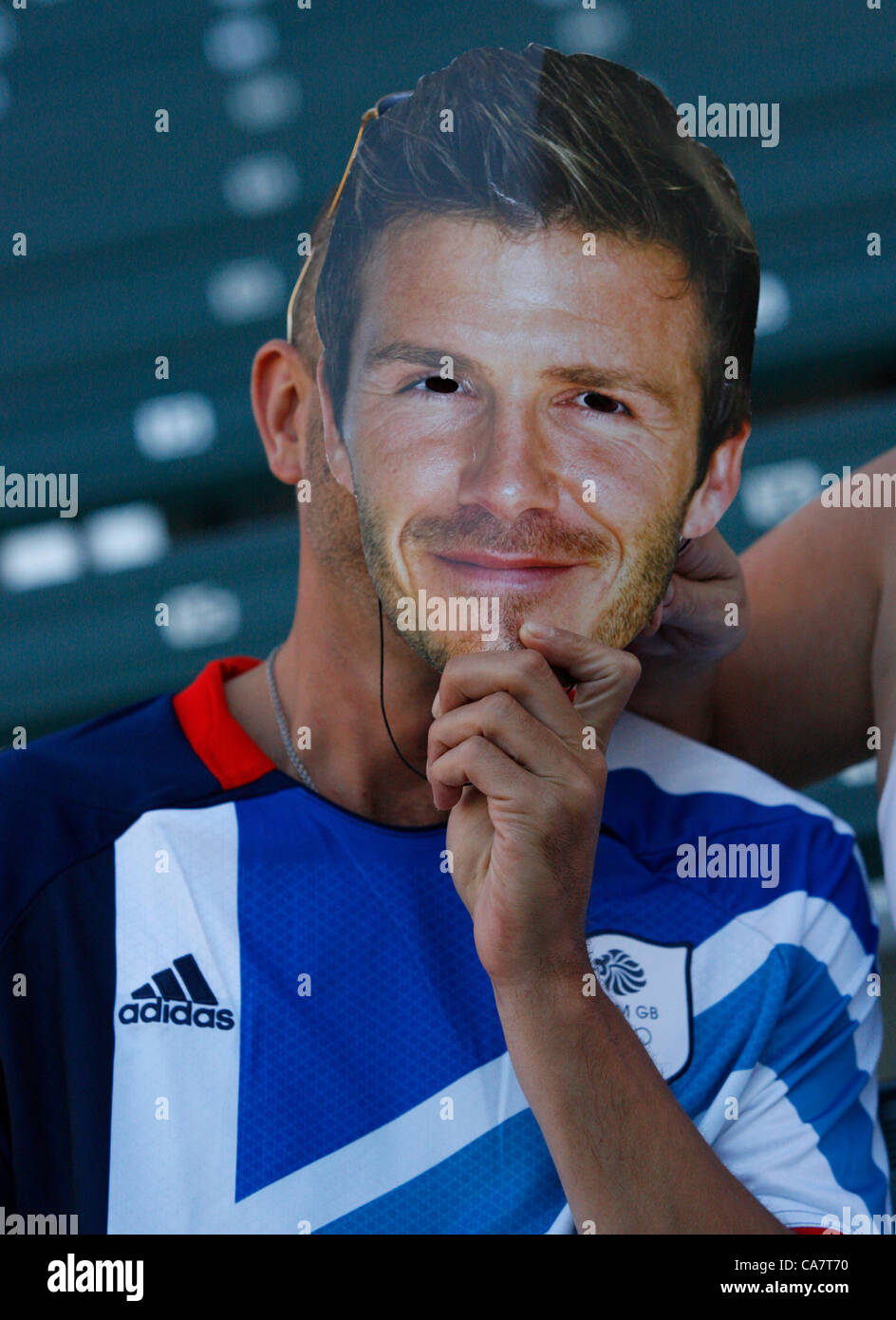 David beckham mask hi-res stock photography and images - Alamy