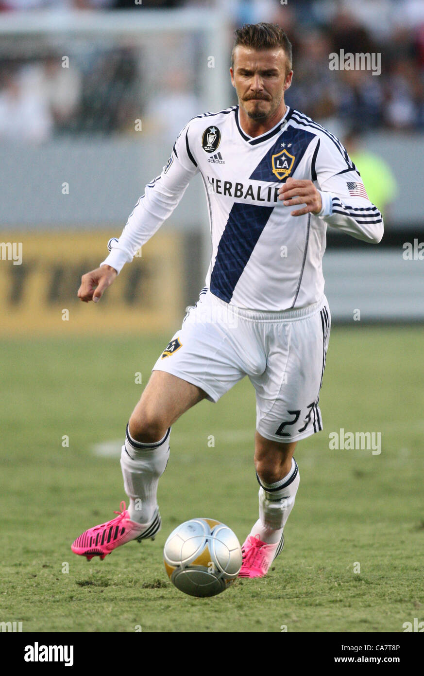 DAVID BECKHAM LA GALAXY CARSON LOS ANGELES CALIFORNIA USA 23 June 2012 ...