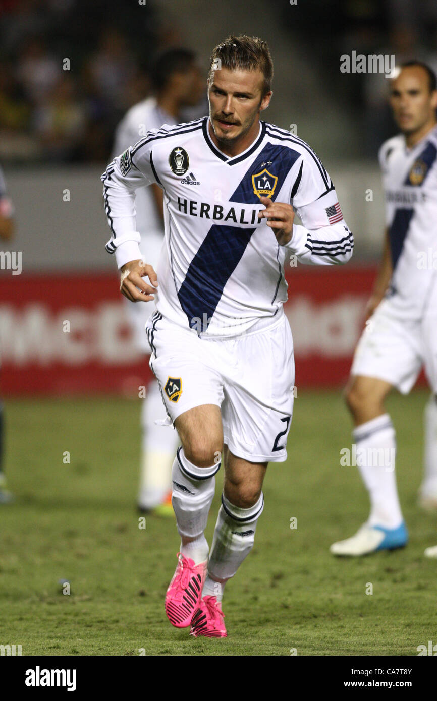 DAVID BECKHAM LA GALAXY CARSON LOS ANGELES CALIFORNIA USA 23 June 2012 ...