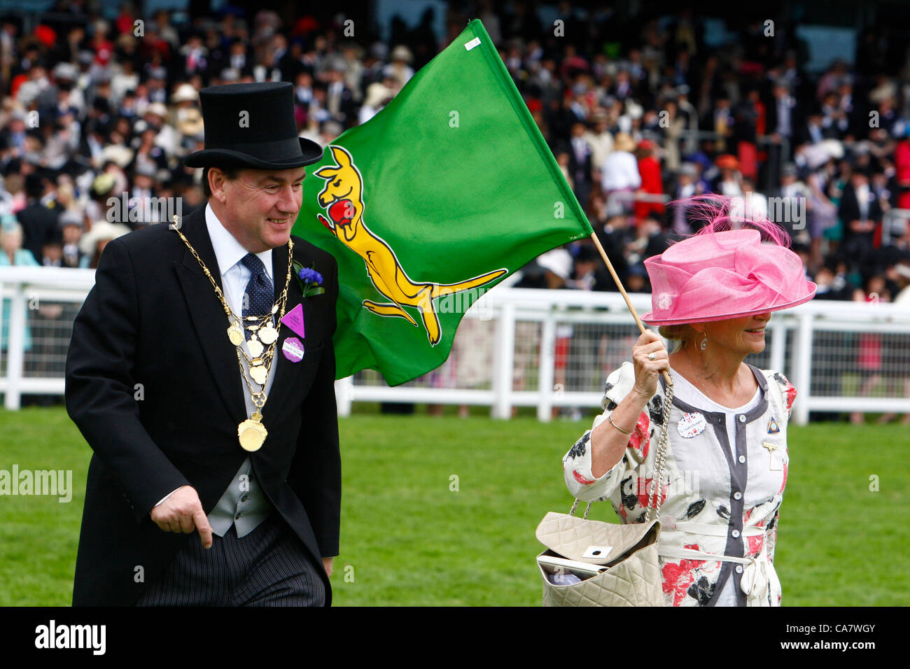 23.06.12 Ascot, Windsor, ENGLAND: Councillor Colin Rayner Windsor and ...