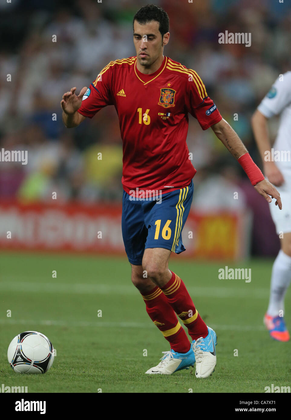 SERGIO BUSQUETS SPAIN DONBASS ARENA DONETSK UKRAINE 23 June 2012 Stock ...