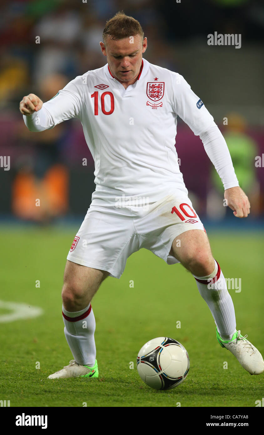 WAYNE ROONEY ENGLAND V ITALY EURO 2012 OLYMPIC STADIUM KIEV UKRAINE 24 ...