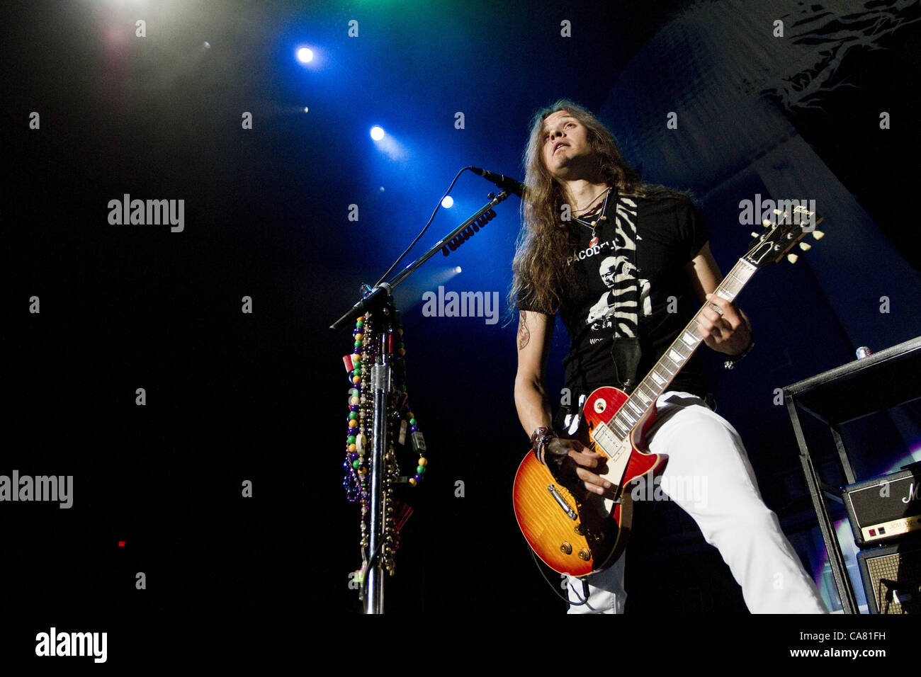 June 20, 2012 - San Diego, CA, US - DAVE RUDE of TESLA performs in San ...