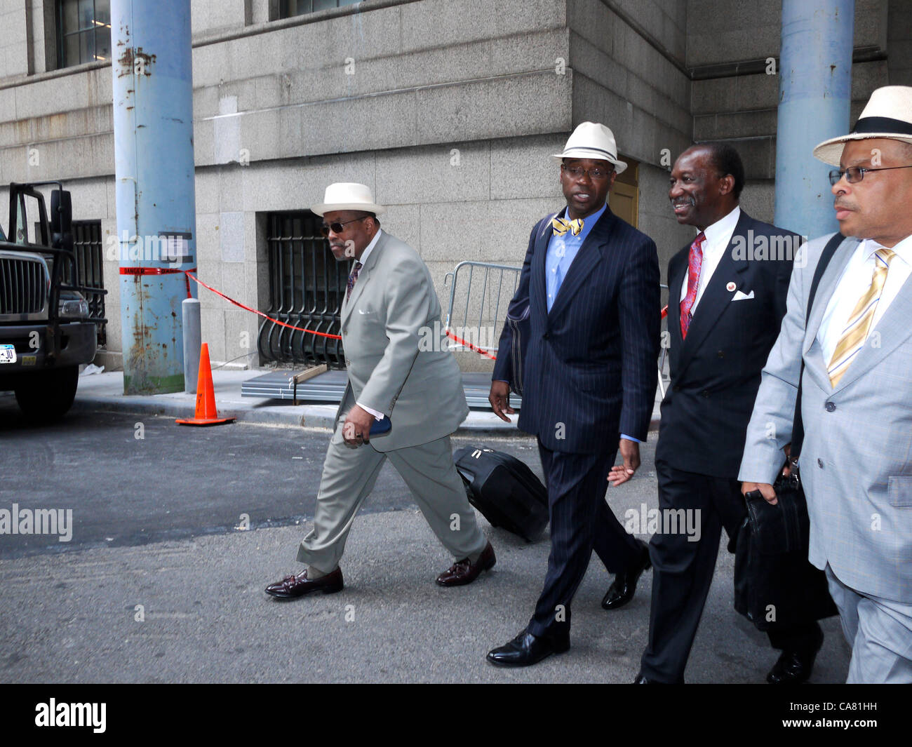Larry Seabrook and his legal team exit federal court. Seabrook's ...