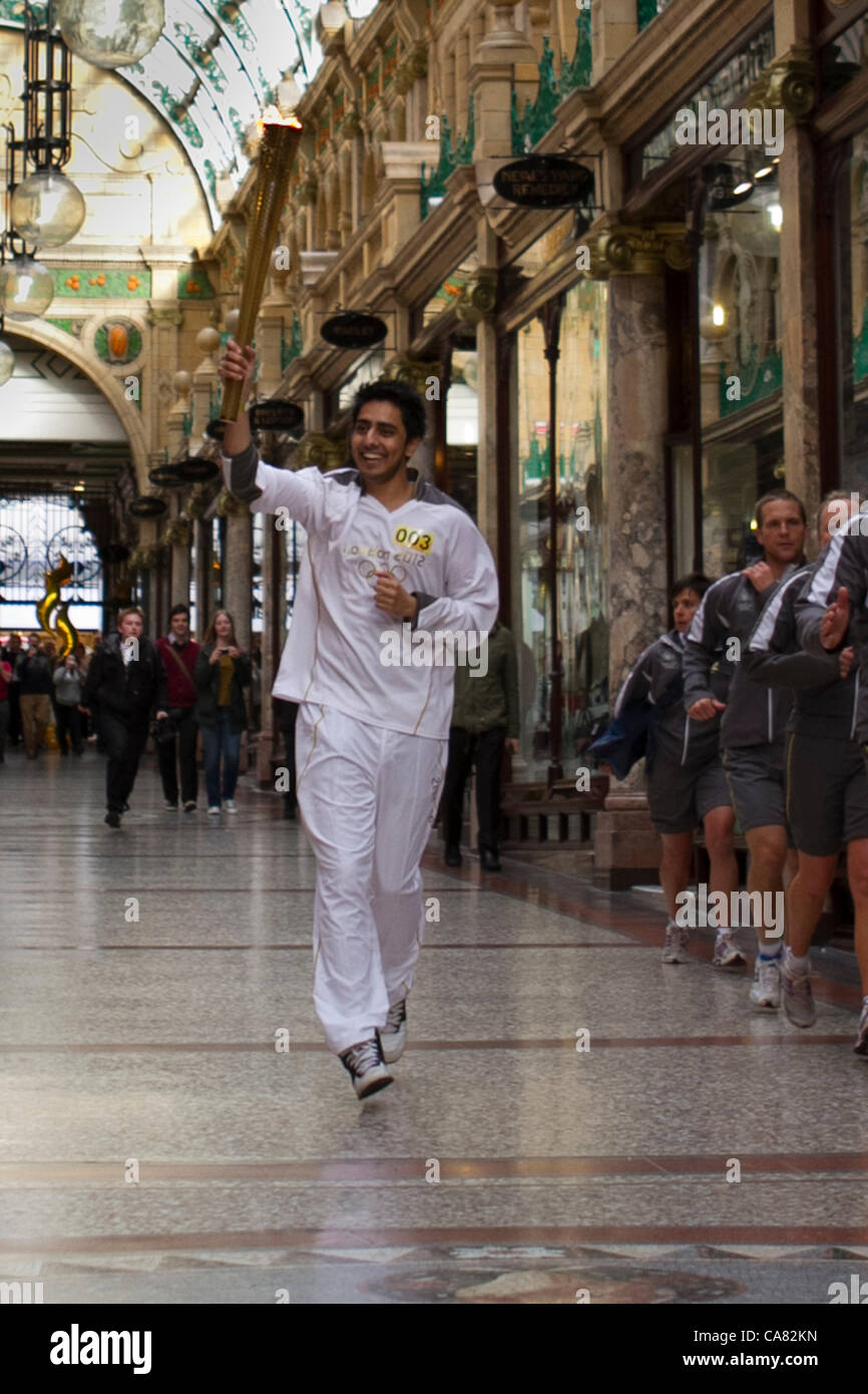 Monday 25th June 2012. Olympic Torch Relay Leeds Victoria Quarter on ...