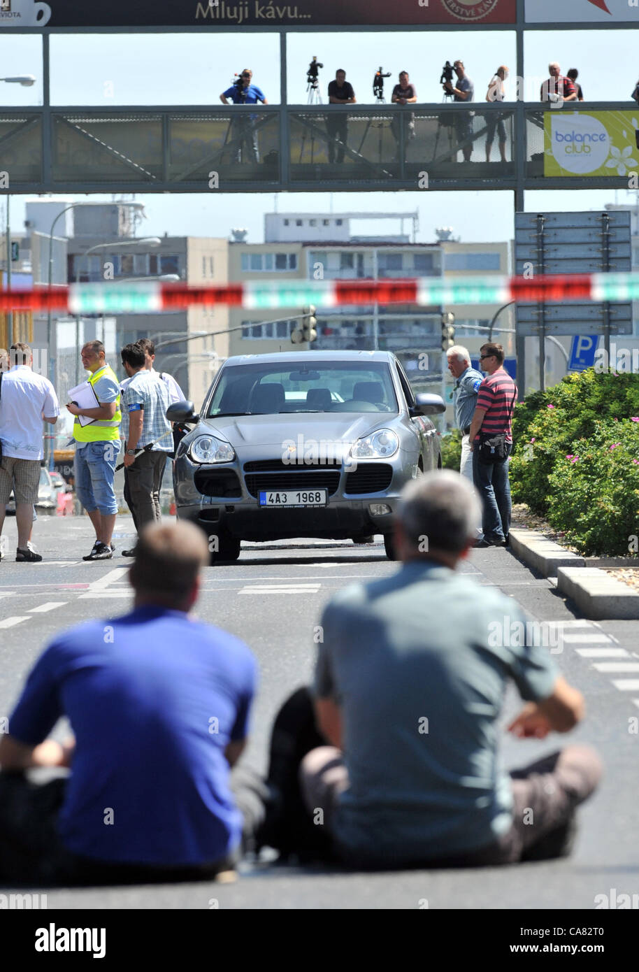 Reconstruction of the accident of the Czech controversial lobbiyst ...