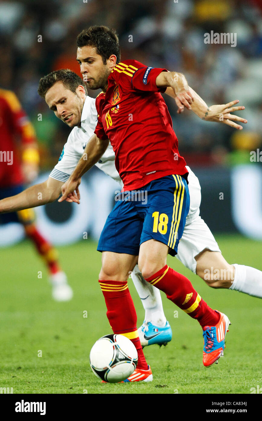 Jordi Alba (ESP), JUNE 23, 2012 - Football / Soccer : UEFA EURO 2012 quarter-final soccer match ...