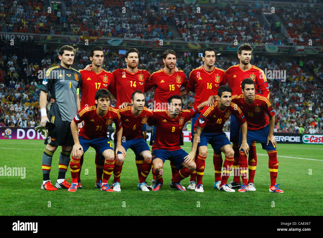 Spain team group line-up (ESP), JUNE 23, 2012 - Football / Soccer ...