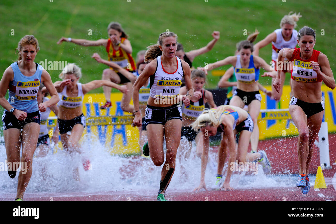 24.06.2012 Birmingham, England. AVIVA 2012 Athletics, Olympic Trials ...