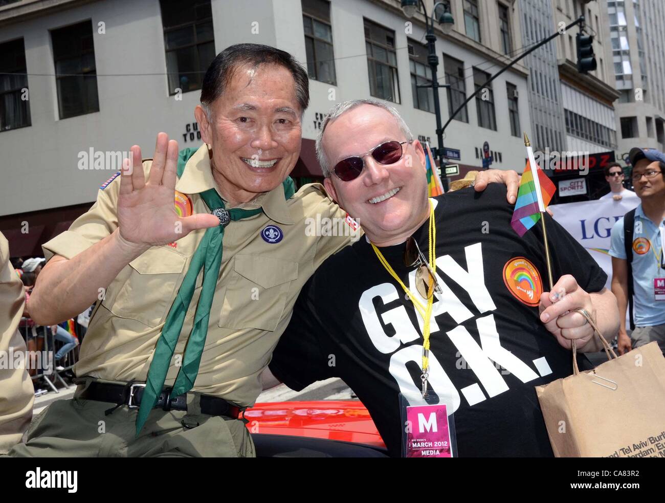 George Takei, Brad Altman in attendance for 2012 GAY PRIDE PARADE ...