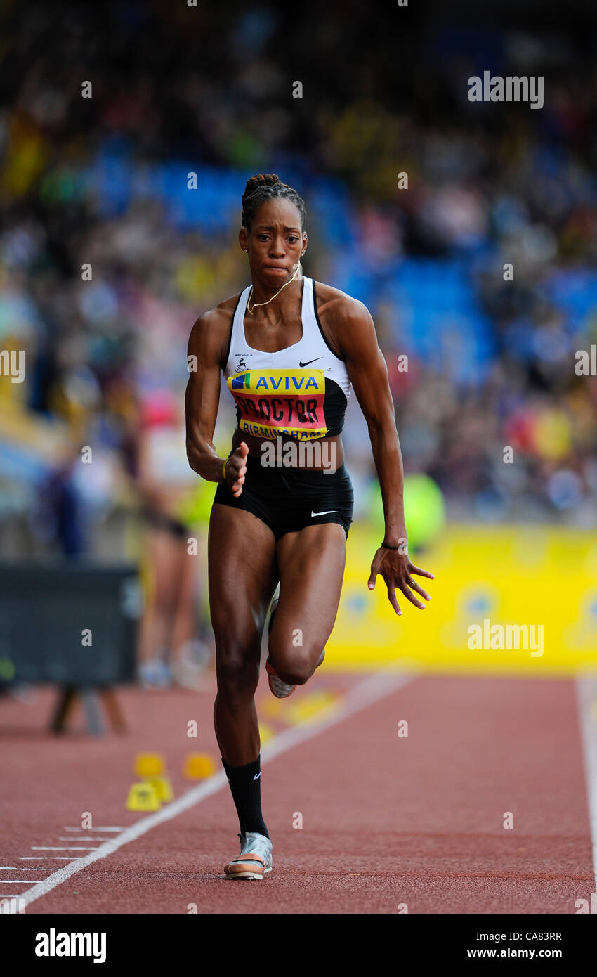 24.06.2012 Birmingham, England. AVIVA 2012 Athletics, Olympic Trials ...