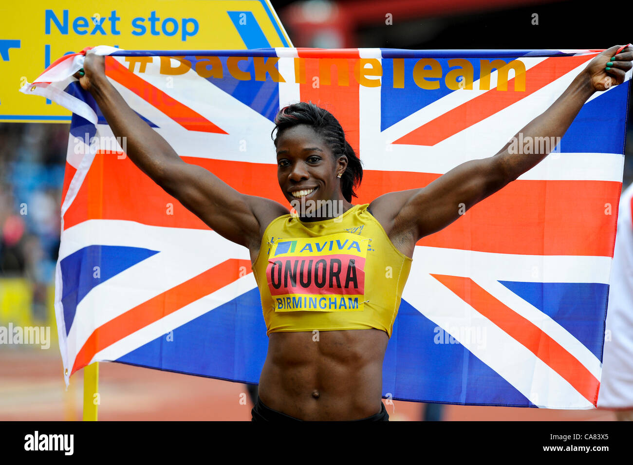 24.06.2012 Birmingham, England. AVIVA 2012 Athletics, Olympic Trials ...