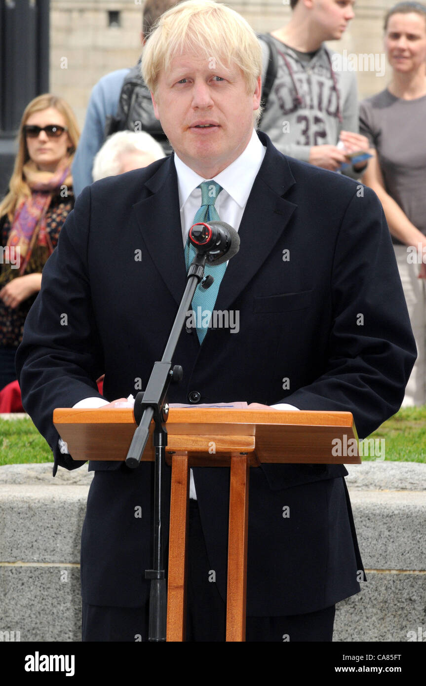 London - Mayor Boris Johnson hosts Armed Forces Day Flag raising event ...