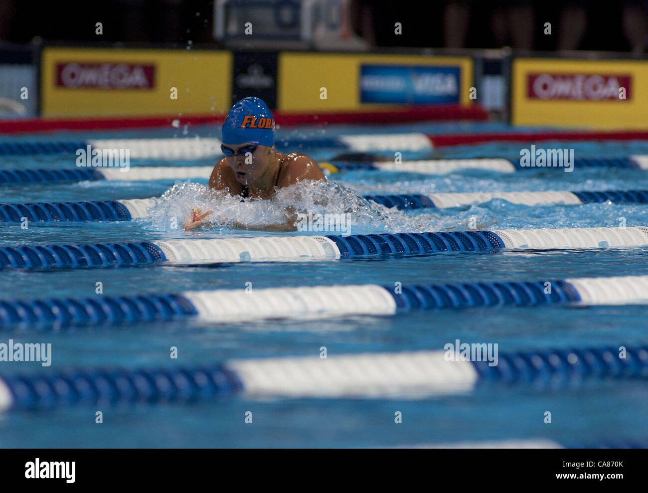 June 25, 2012 - Omaha, NEBRASKA, USA - Elizabeth Beisel of Bluefish ...