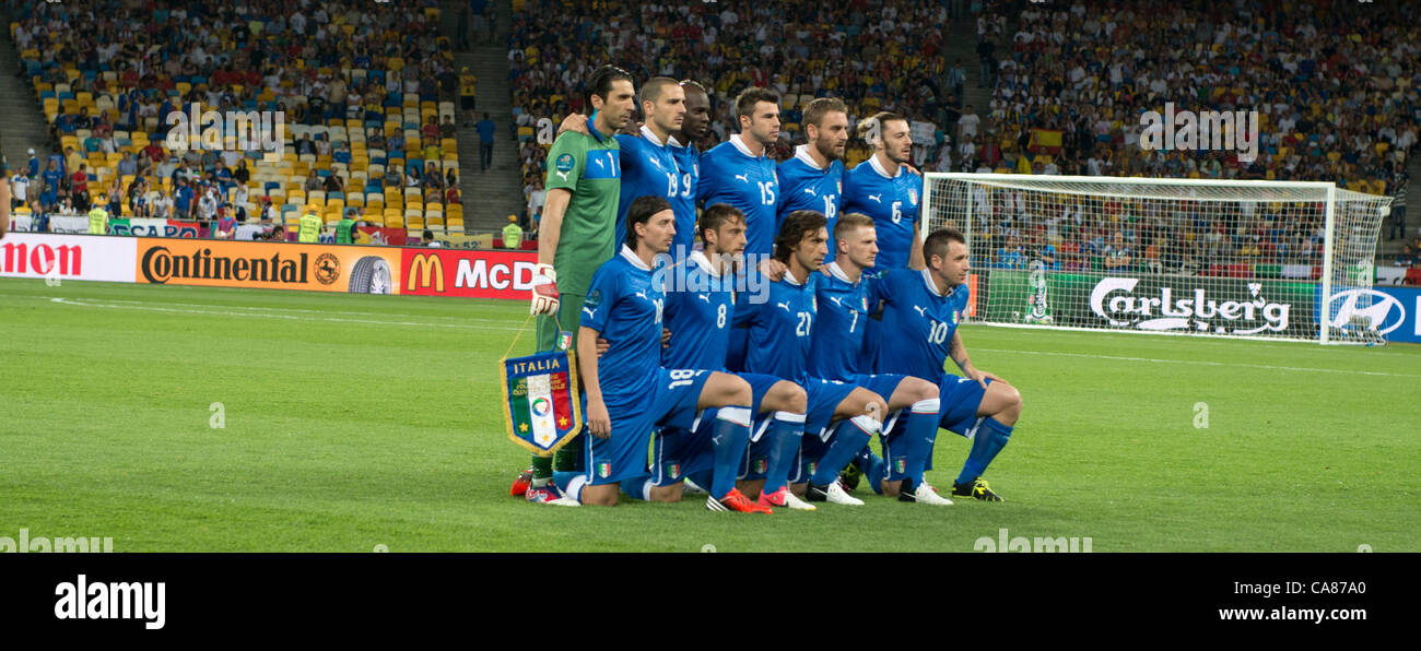 Italy team group line-up (ITA), JUNE 24, 2012 - Football / Soccer ...