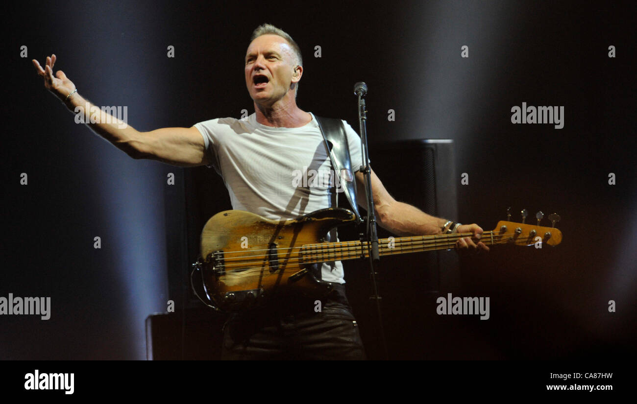 British singer Sting during the concert in Prague dedicated to the 25th ...