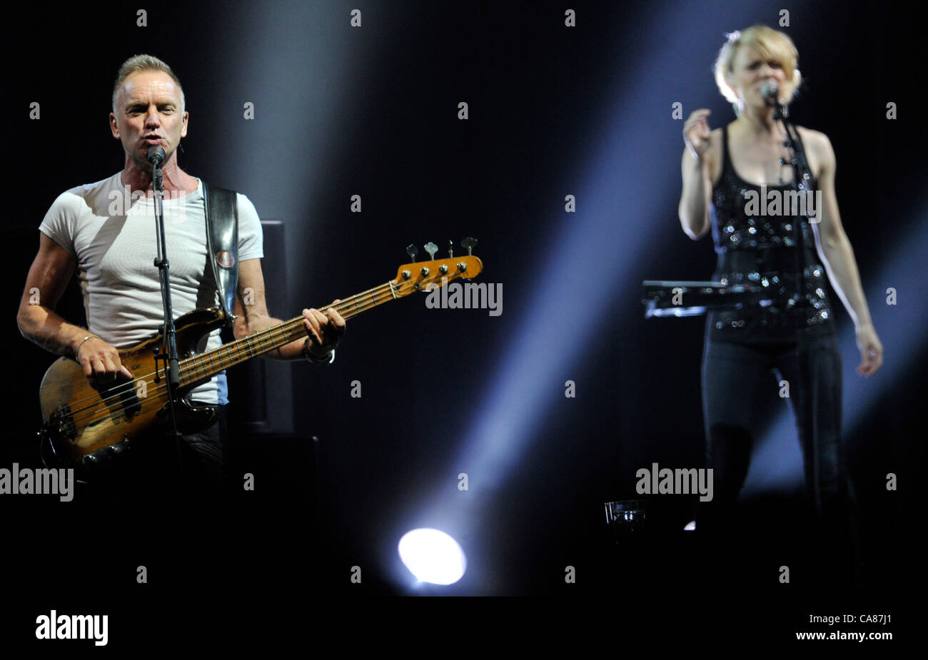 British singer Sting during the concert in Prague dedicated to the 25th ...