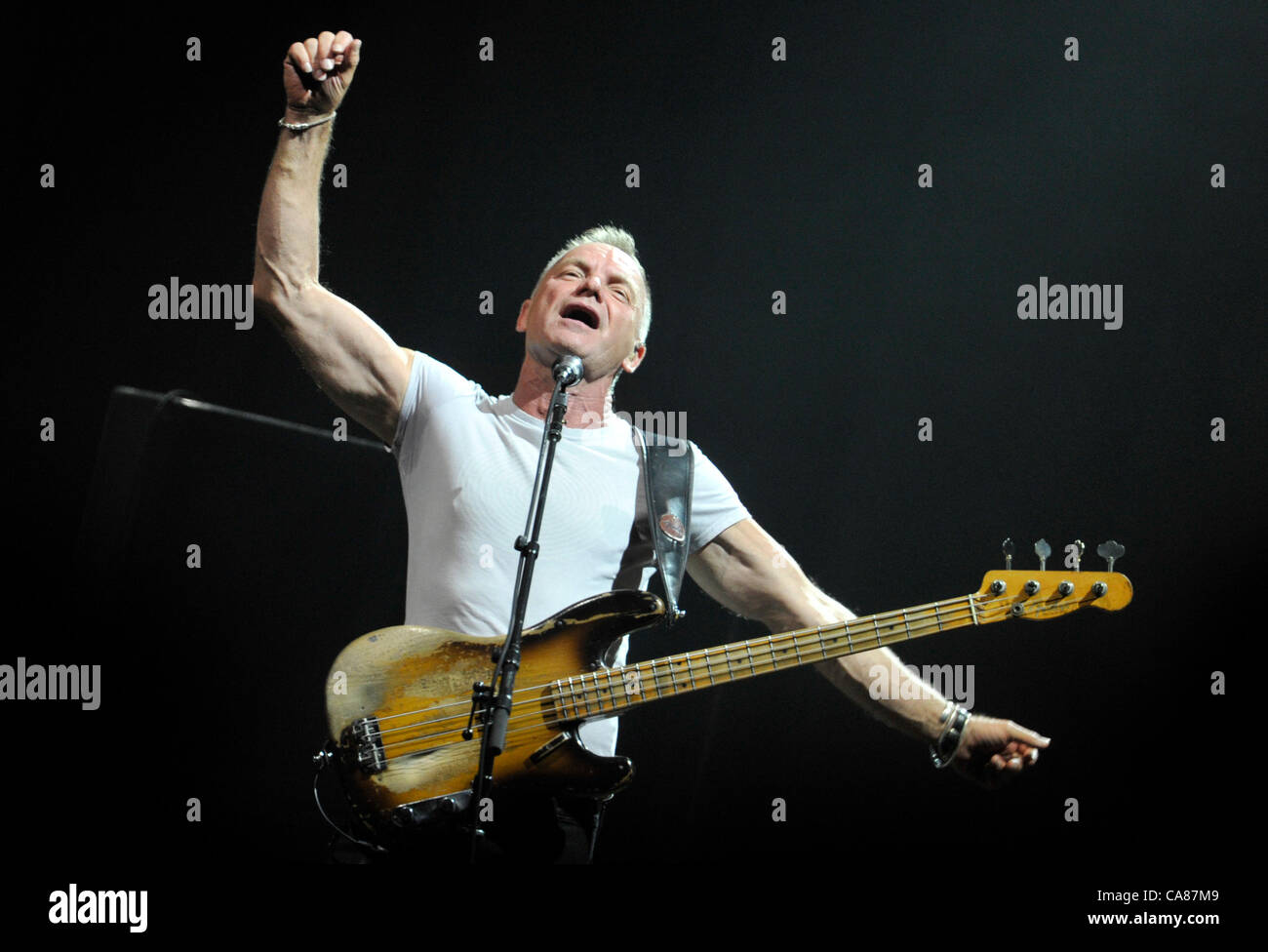 British singer Sting during the concert in Prague dedicated to the 25th ...