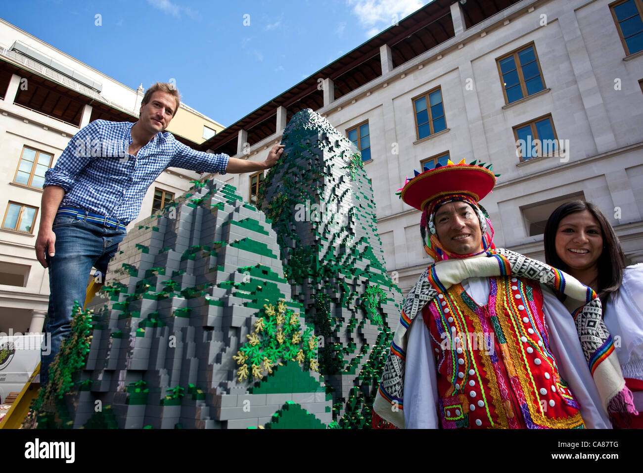 Lego Machu Picchu, Covent Graden, London, England, UK. 26.06.2012 Ben ...