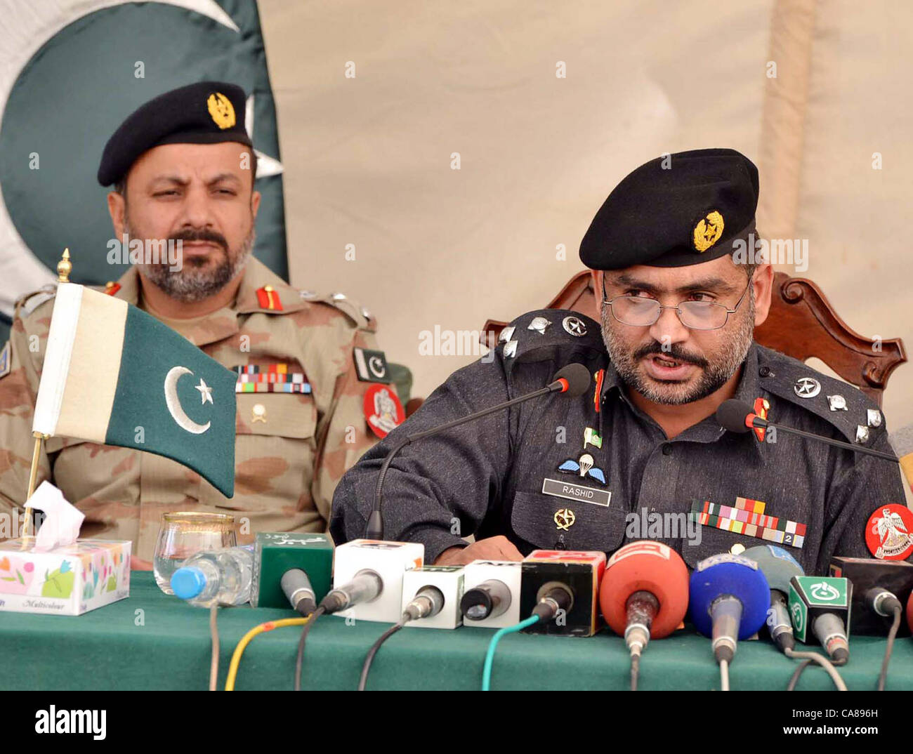 Frontier Constabulary (FC) Sector Commander Brigadier, Abdur Rasheed ...