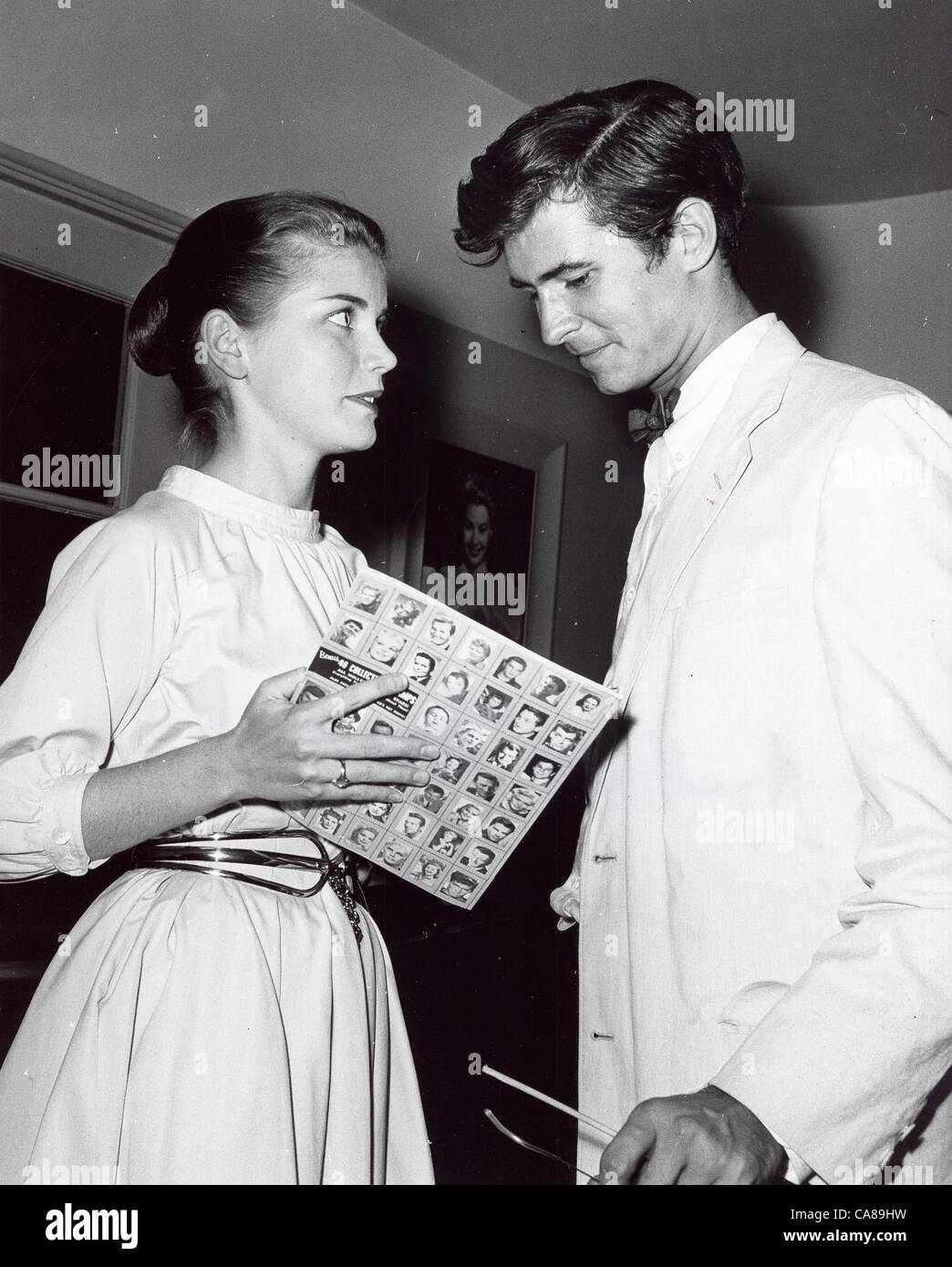 ANTHONY PERKINS Dolores Hart at Kids for Cagney.Supplied by Photos inc ...