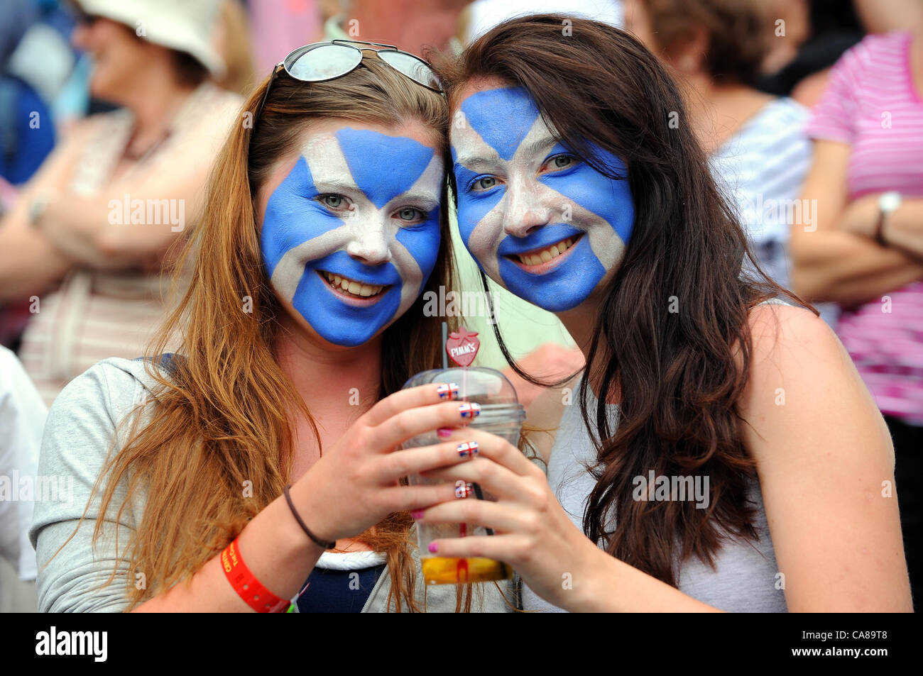 England Fans With Painted Faces High Resolution Stock Photography and ...
