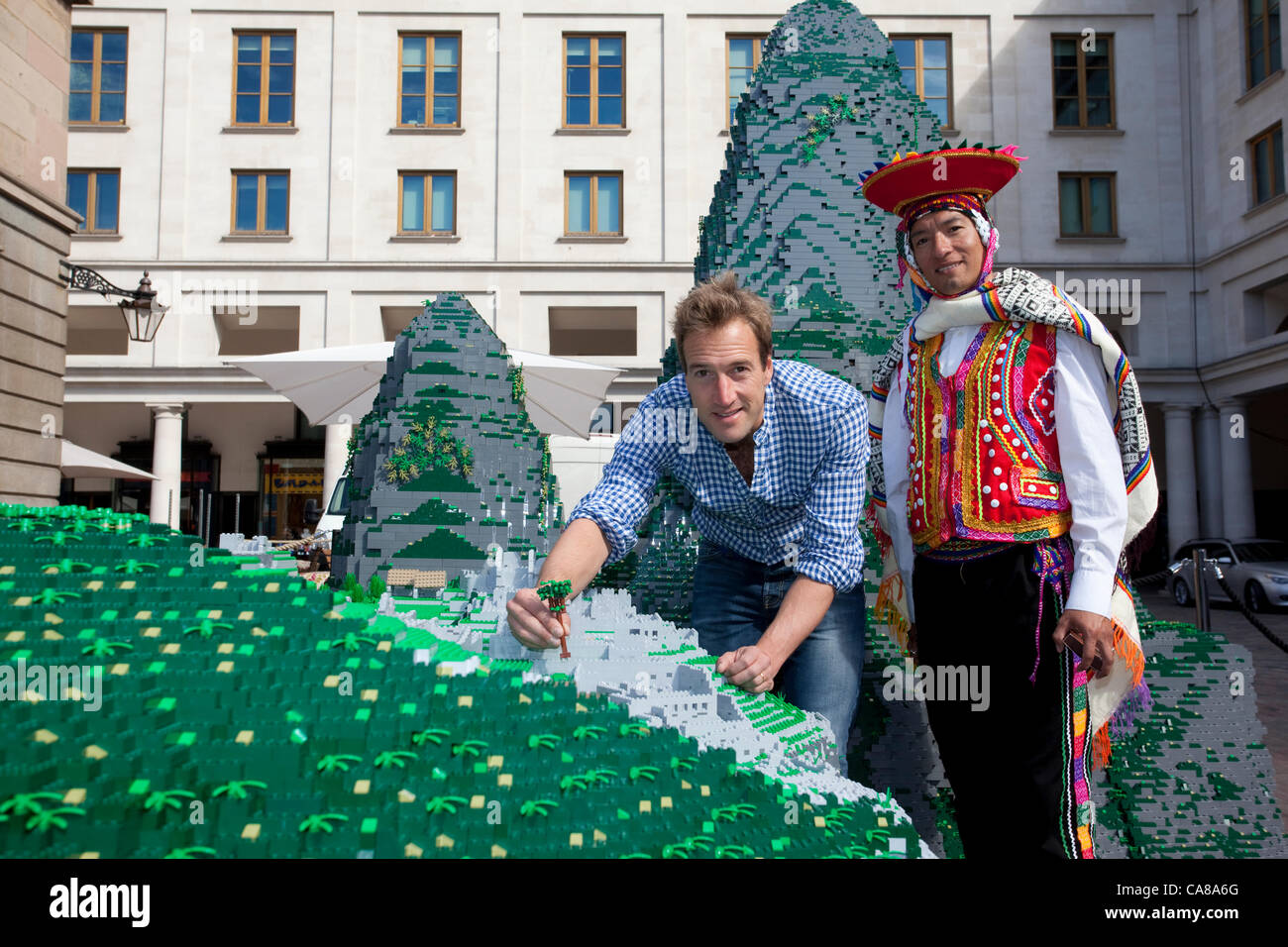Lego Machu Picchu, Covent Graden, London, England, UK. 26.06.2012 Ben ...
