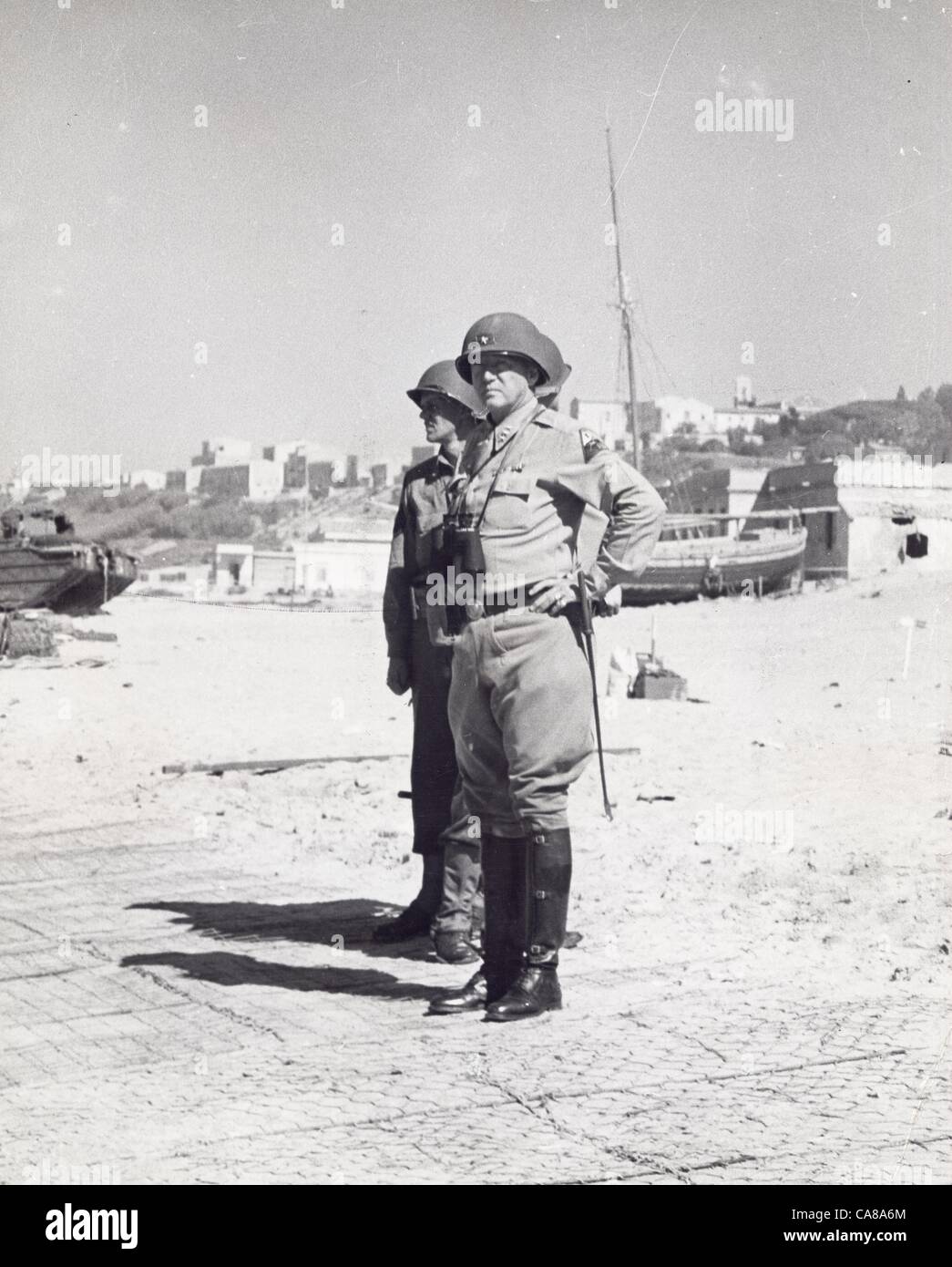 GENERAL GEORGE PATTON in Sicily, Italy.Supplied by Photos inc.(Credit ...