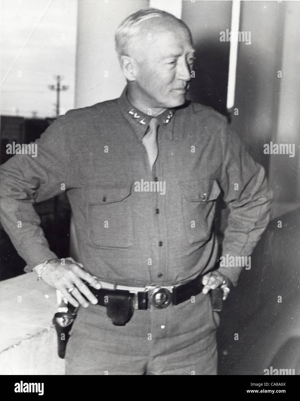 GENERAL GEORGE PATTON in Sicily Italy.Supplied by Photos inc.(Credit ...