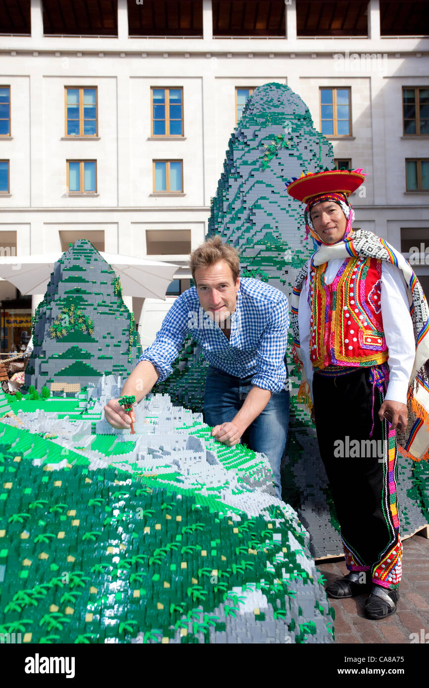 Lego Machu Picchu, Covent Graden, London, England, UK. 26.06.2012 Ben ...