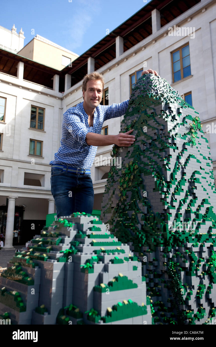 Lego Machu Picchu, Covent Graden, London, England, UK. 26.06.2012 Ben ...