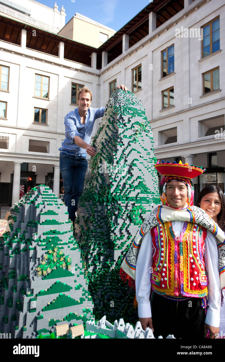 Lego Machu Picchu, Covent Graden, London, England, UK. 26.06.2012 Ben ...