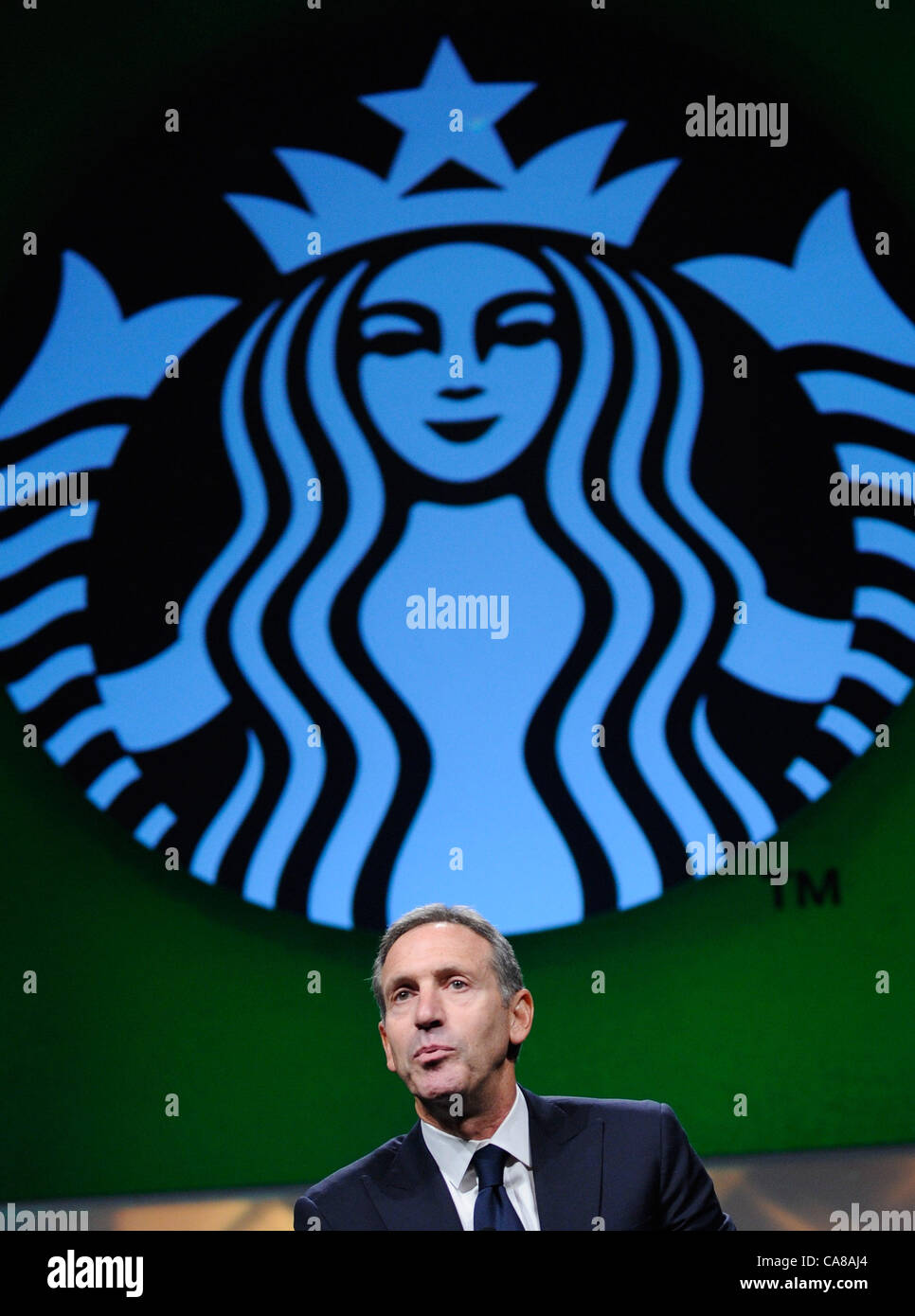 June 26, 2012 - Las Vegas, Nevada, USA - Starbucks president, CEO and ...