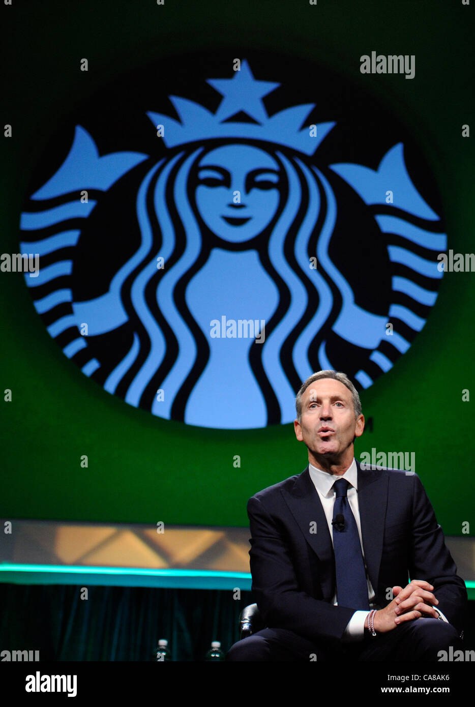 June 26, 2012 - Las Vegas, Nevada, USA - Starbucks president, CEO and ...