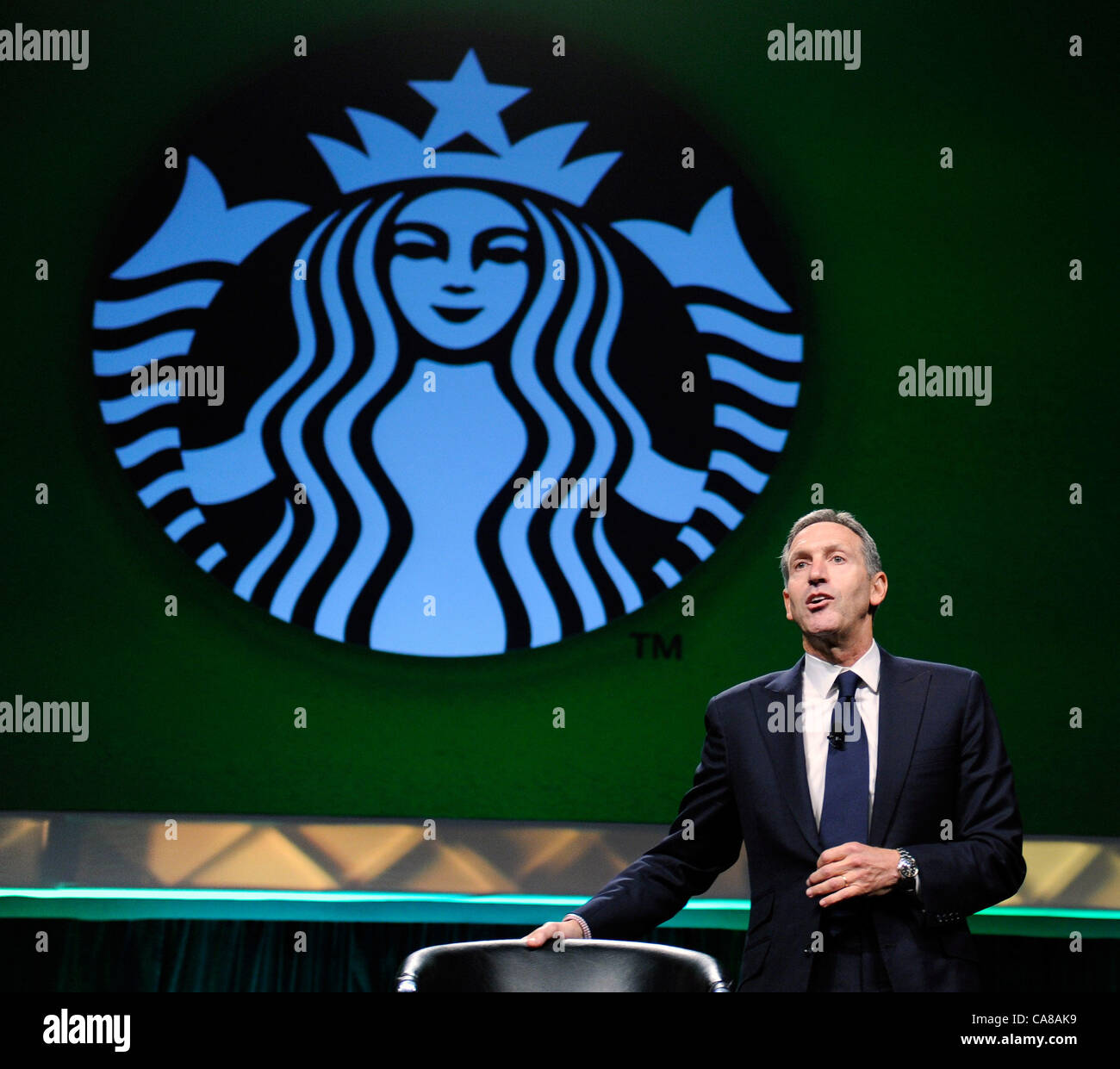 June 26, 2012 - Las Vegas, Nevada, USA - Starbucks president, CEO and ...