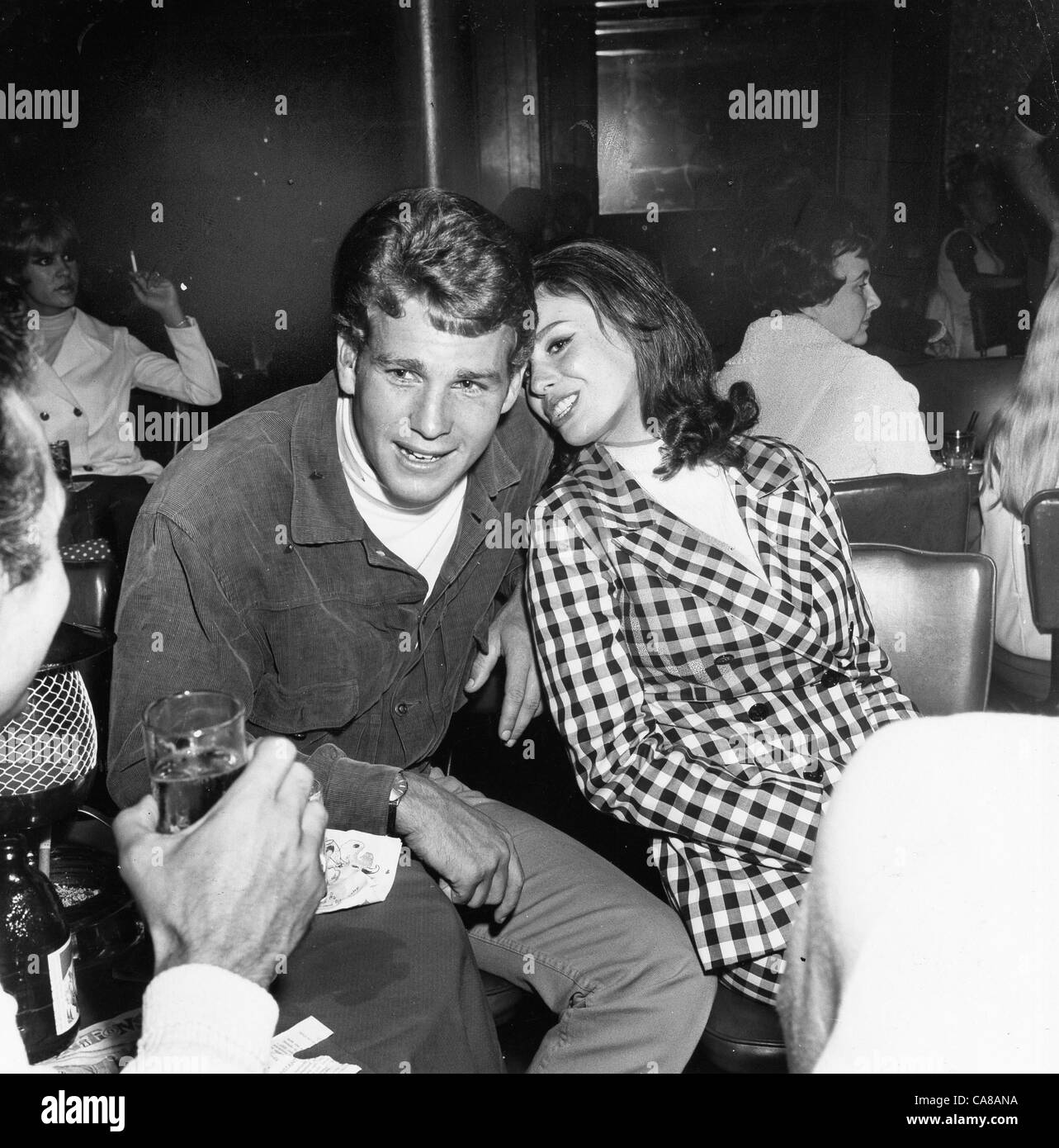 RYAN O'NEAL with Lana Wood.Supplied by Photos inc.(Credit Image: Â ...