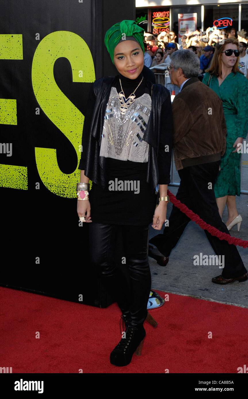 June 26, 2012 - Hollywood, California, U.S. - Yuna during the premiere ...