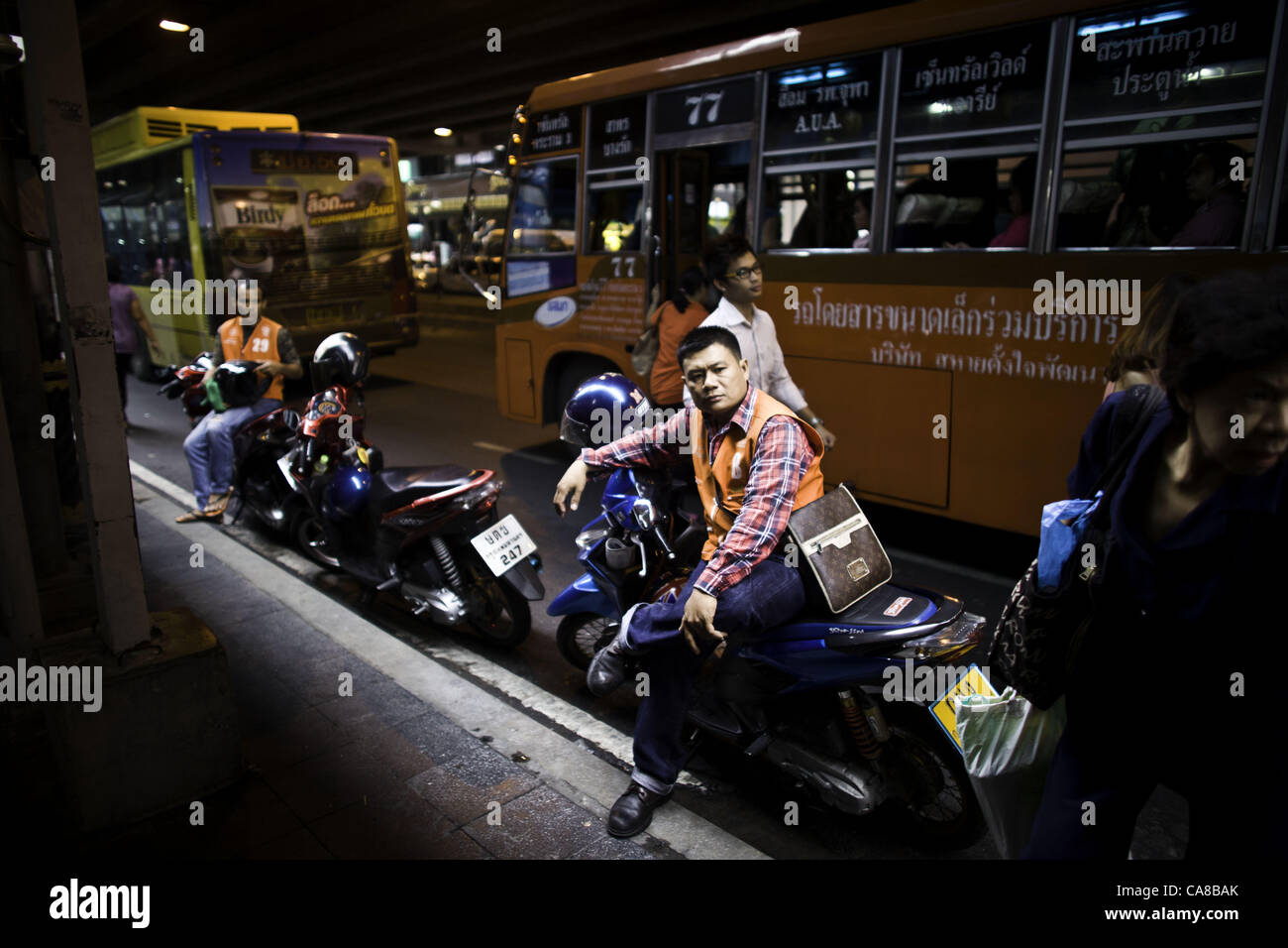 Motorcyle bus hi-res stock photography and images - Alamy