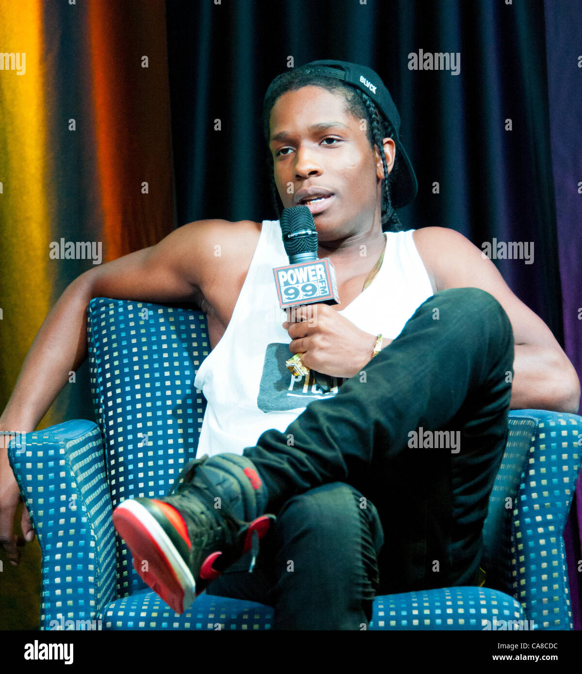 June 25, 2012 - Philadelphia, Pennsylvania, U.S - Rapper, ASAP ROCKY ...