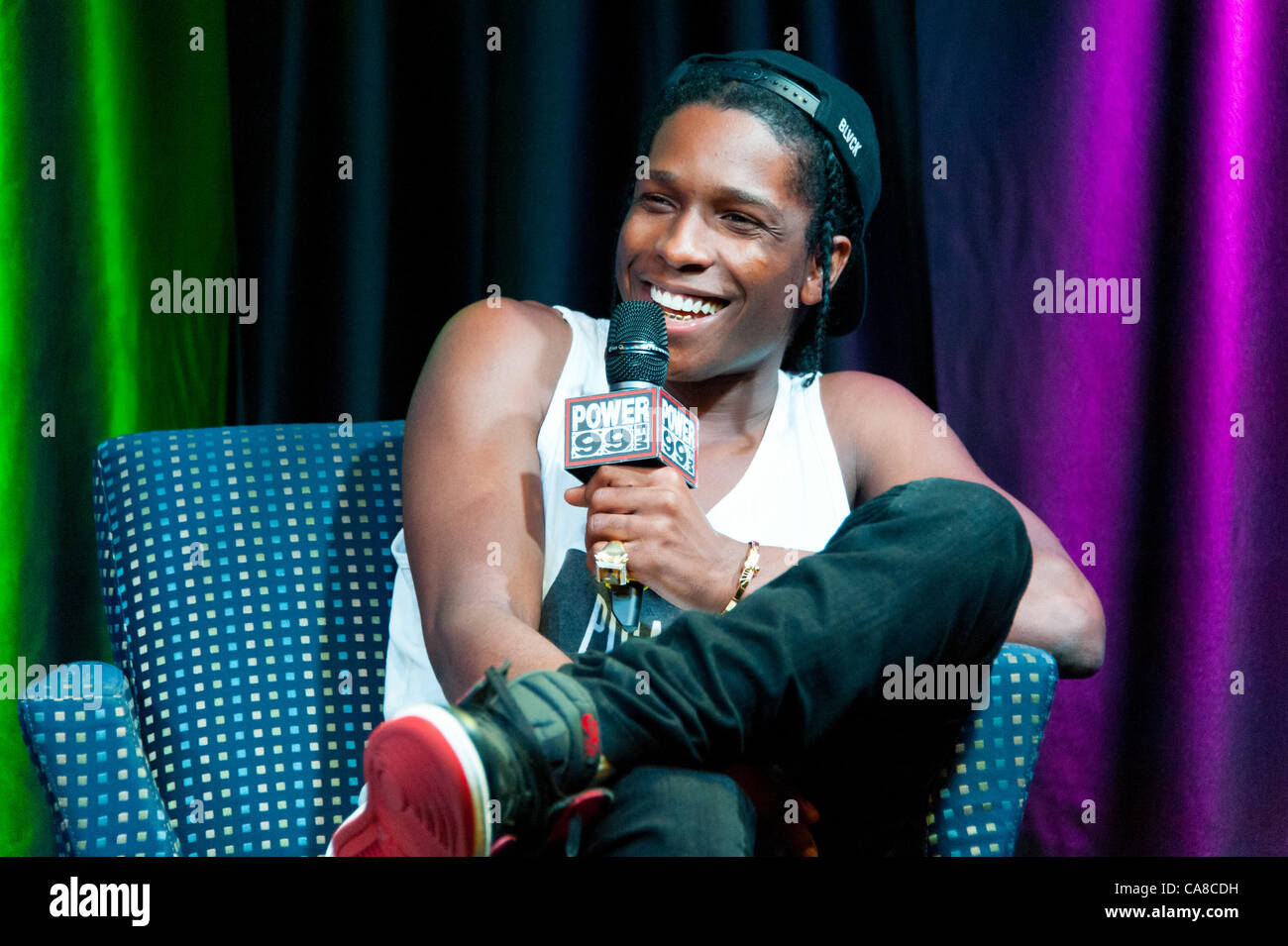 June 25, 2012 - Philadelphia, Pennsylvania, U.S - Rapper, ASAP ROCKY ...