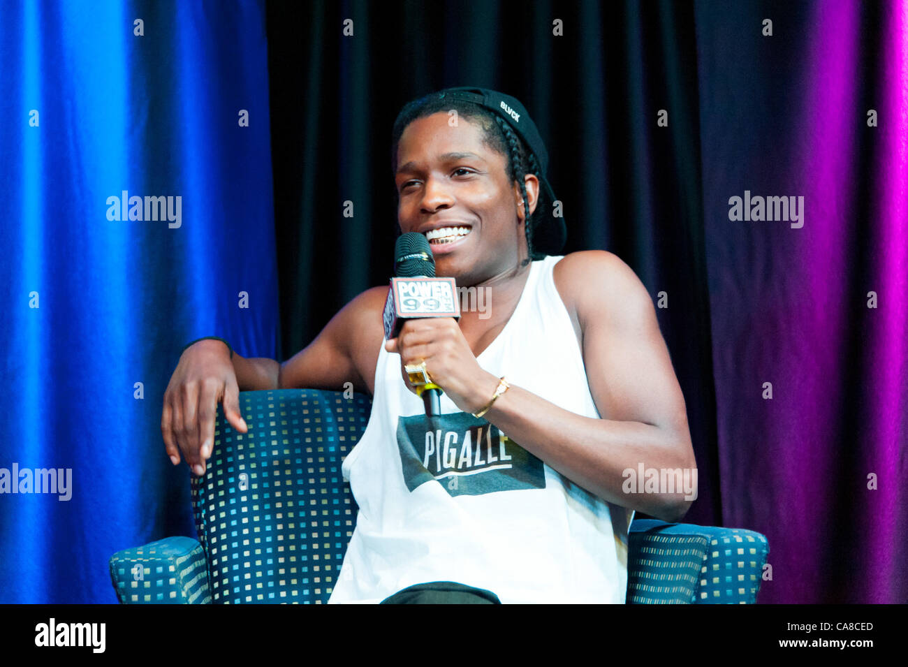 June 25, 2012 - Philadelphia, Pennsylvania, U.S - Rapper, ASAP ROCKY ...