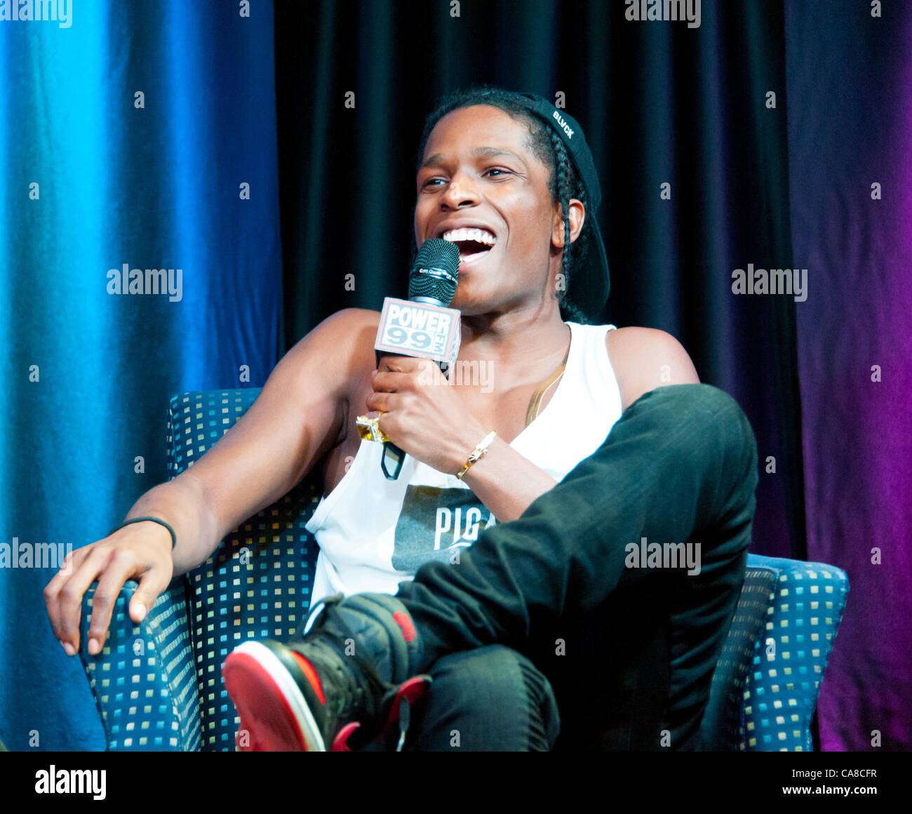 June 25, 2012 - Philadelphia, Pennsylvania, U.S - Rapper, ASAP ROCKY ...